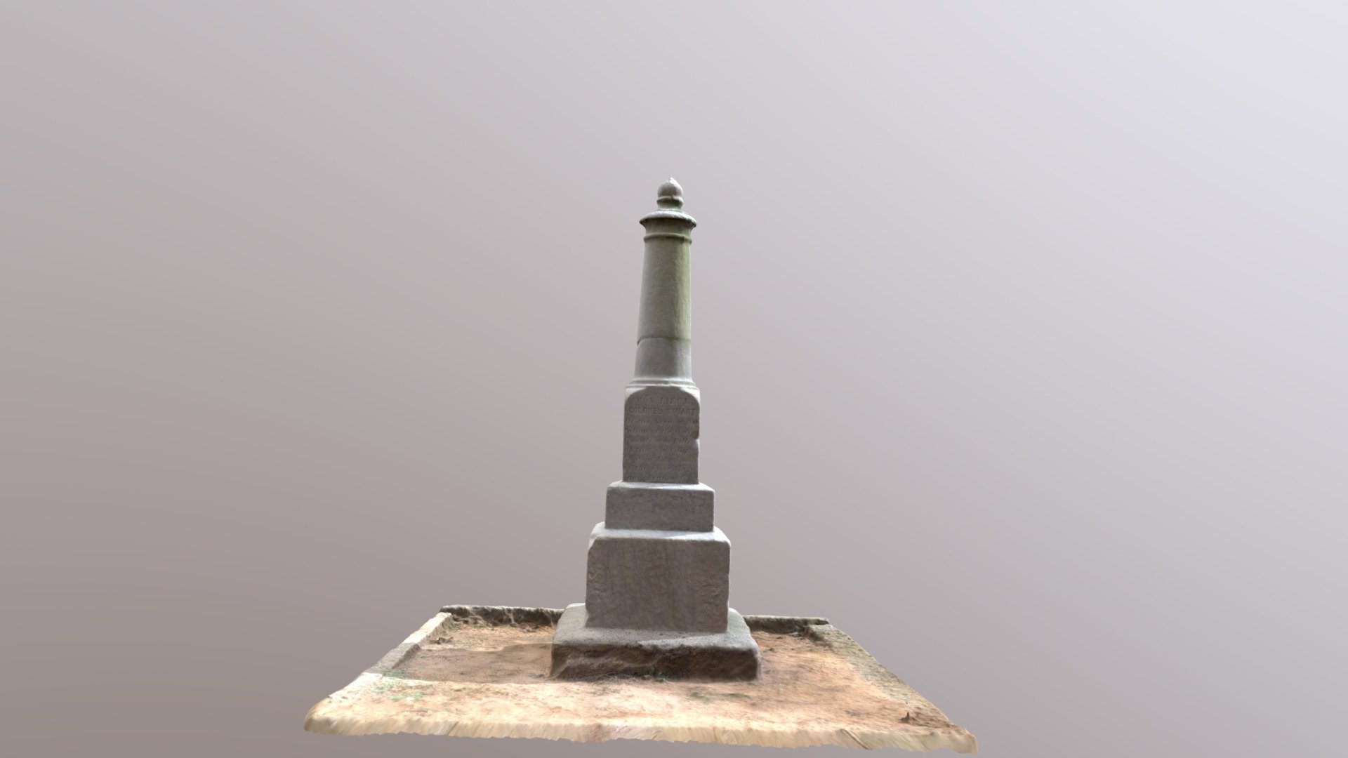 Monument to Lt. Col. James Stuart - 3D model by j.r.whitlatch [7615cc4 ...