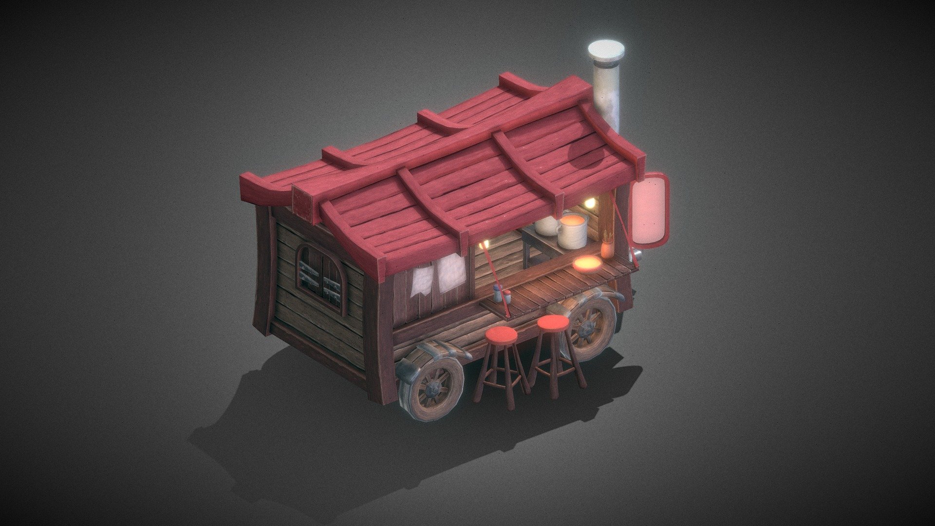 Stylized Food Street Shop - 3D model by hernanazambuya [76177cb ...