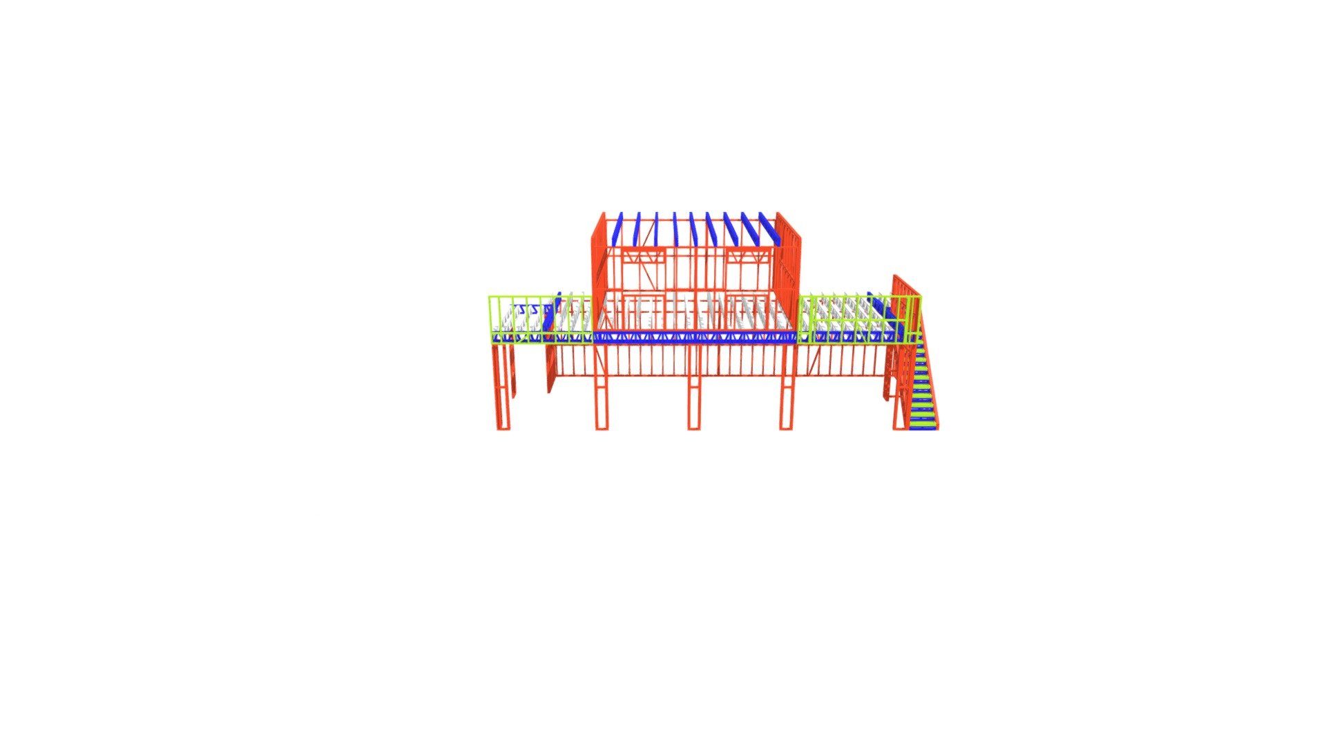 Reel Roof- Mezzanine - Download Free 3D model by SmartFraming Ltd ...
