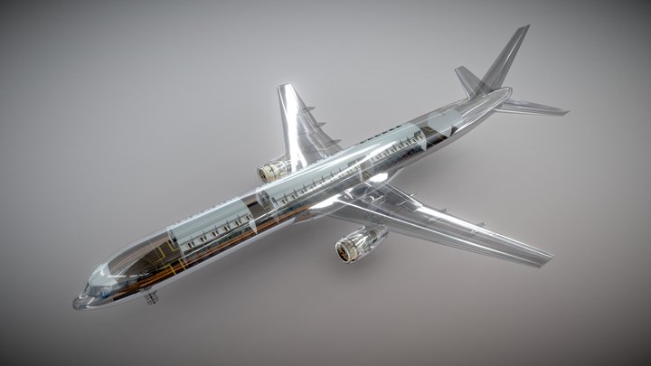 Airliner-aircraft 3D models - Sketchfab