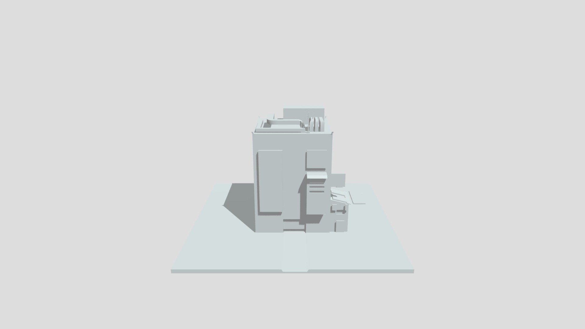 Neon City Block 001 - 3D model by riichee [761a551] - Sketchfab