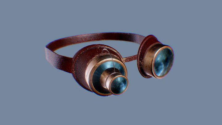 Steampunk-goggles 3D models - Sketchfab