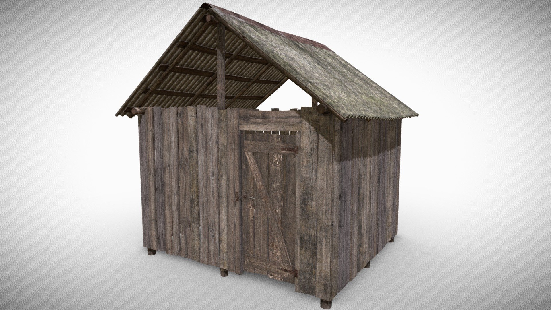 Old Wooden Shed - Download Free 3D model by donnichols [761c087 ...