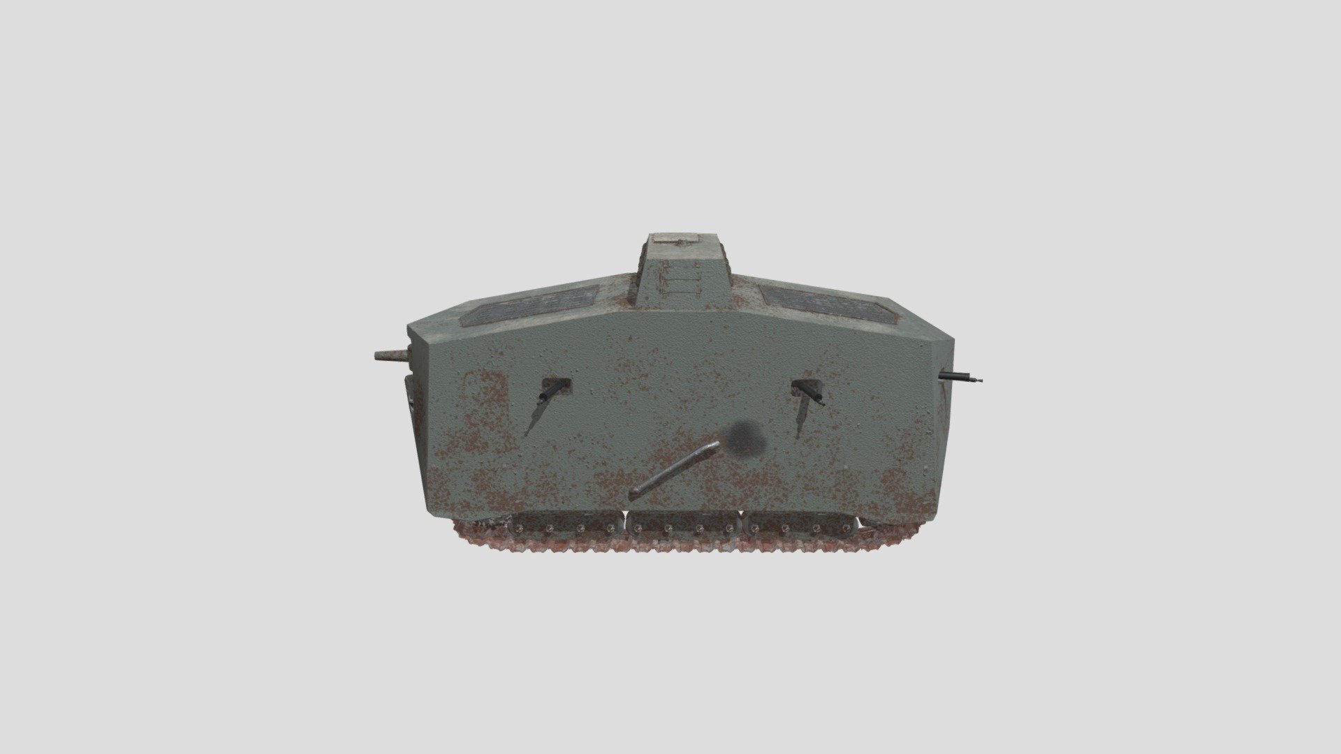 WW1 Tank - 3D model by bigscorpia [761d21a] - Sketchfab