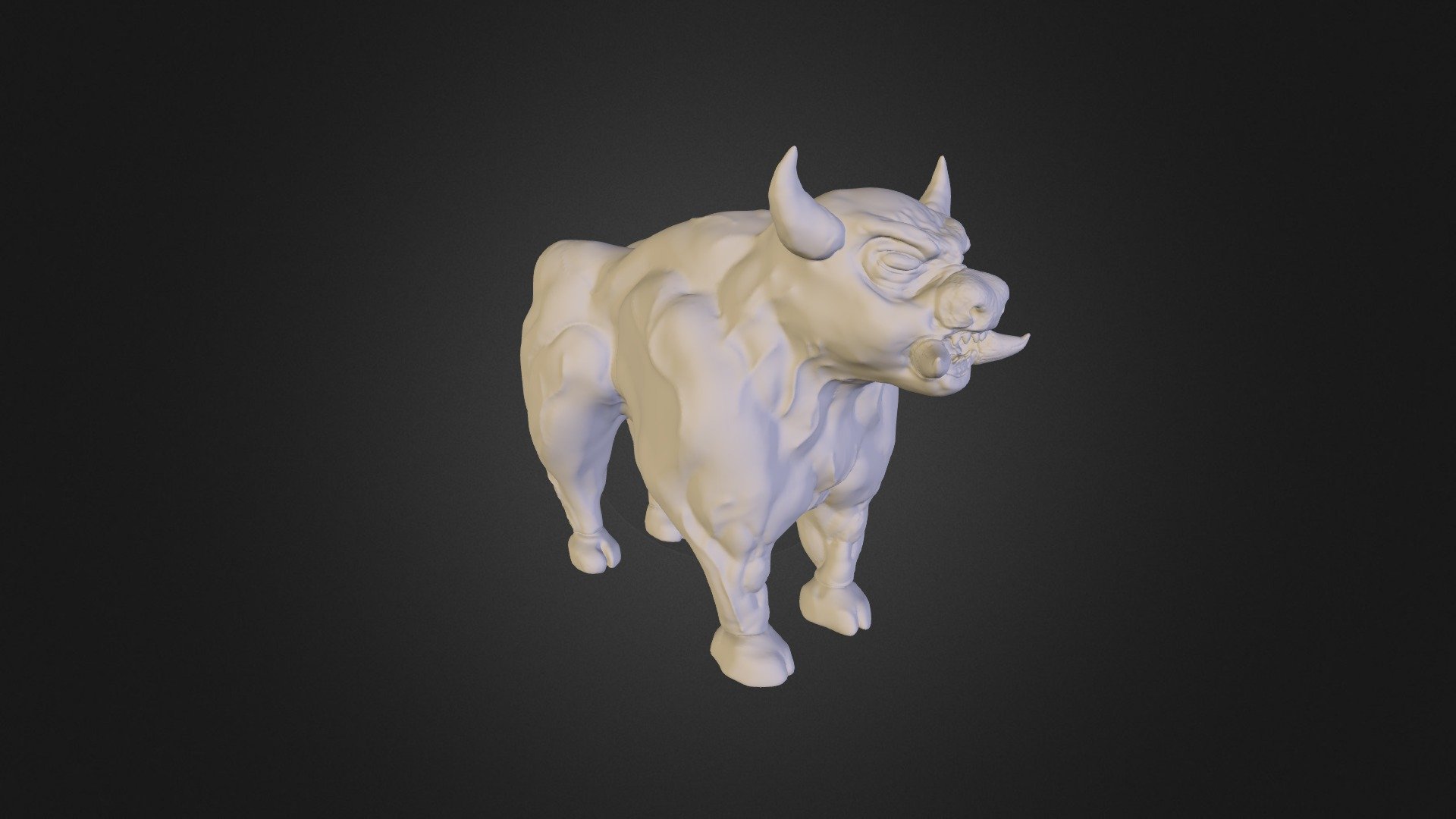 ugly bull thing 2012 - 3D model by nain.posteur [761d6e0] - Sketchfab