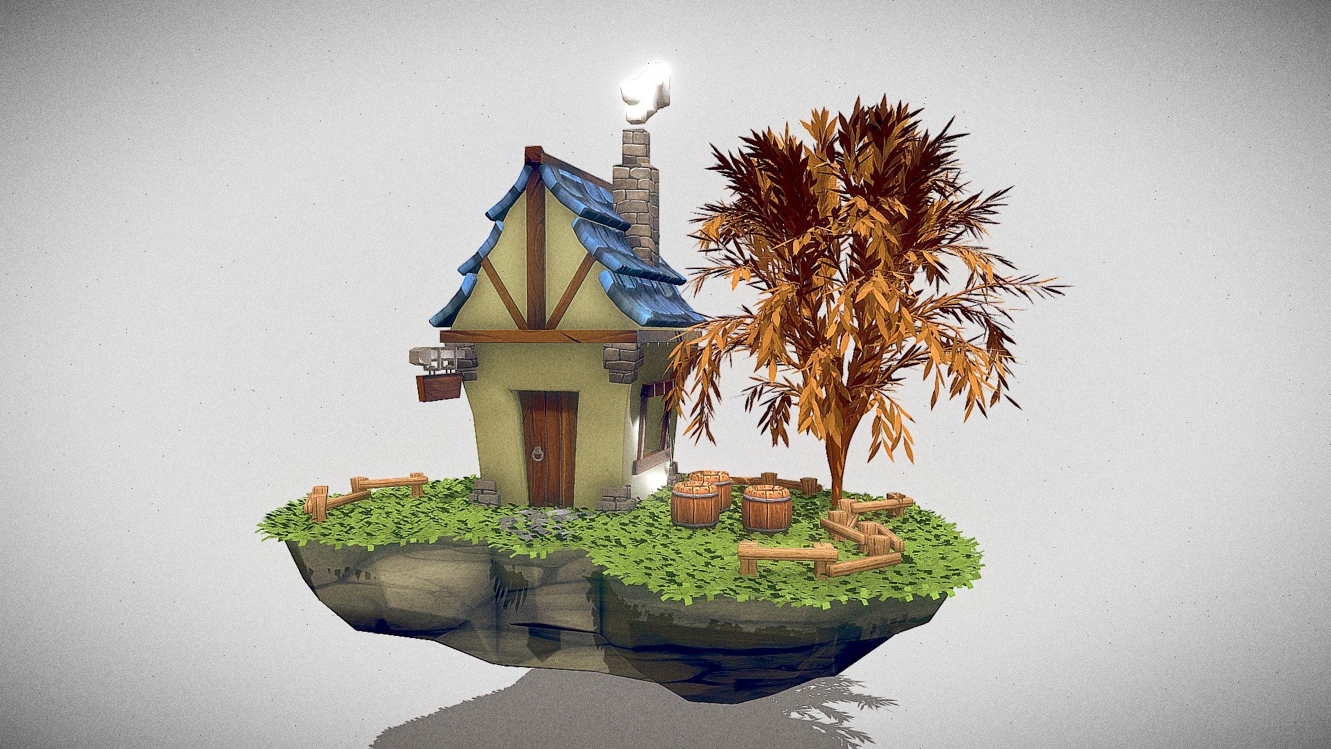Mini house - Download Free 3D model by CGulia [761dd68] - Sketchfab