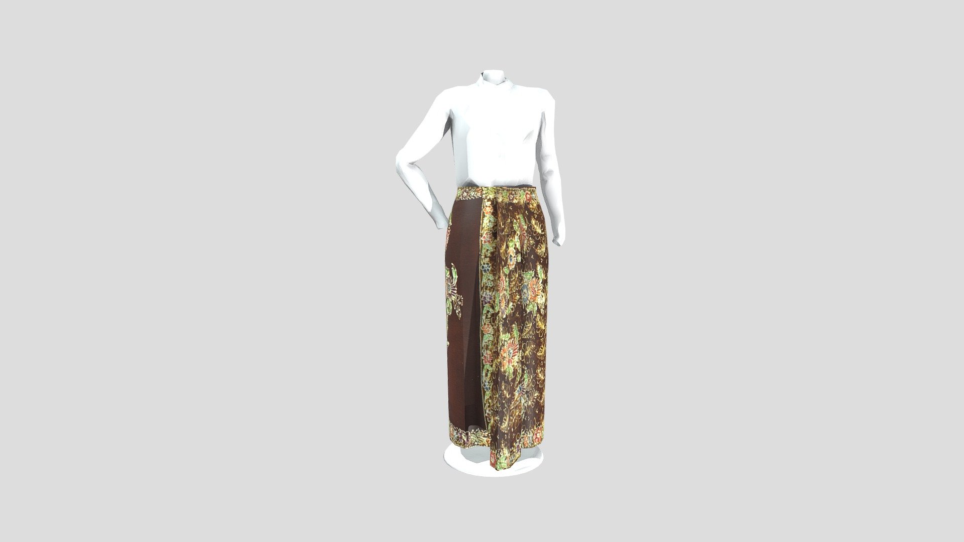 Kain Sarung Batik - Download Free 3D model by eeelabvisual [761eca5 ...
