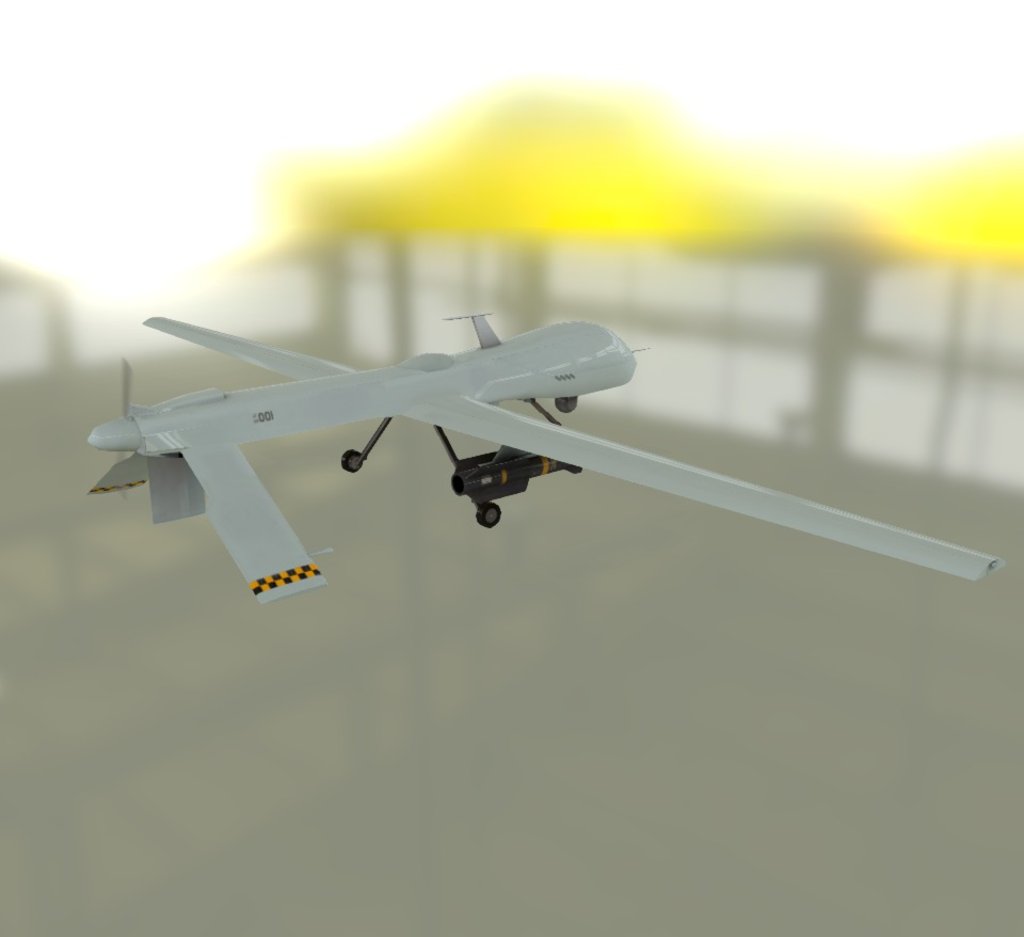 Predator Unmanned Drone - 3D model by polypro [7621562] - Sketchfab