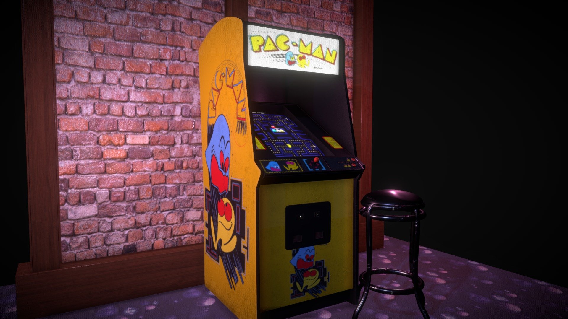 Pacman - 3D model by HaughtyGrayAlien [7623fe4] - Sketchfab