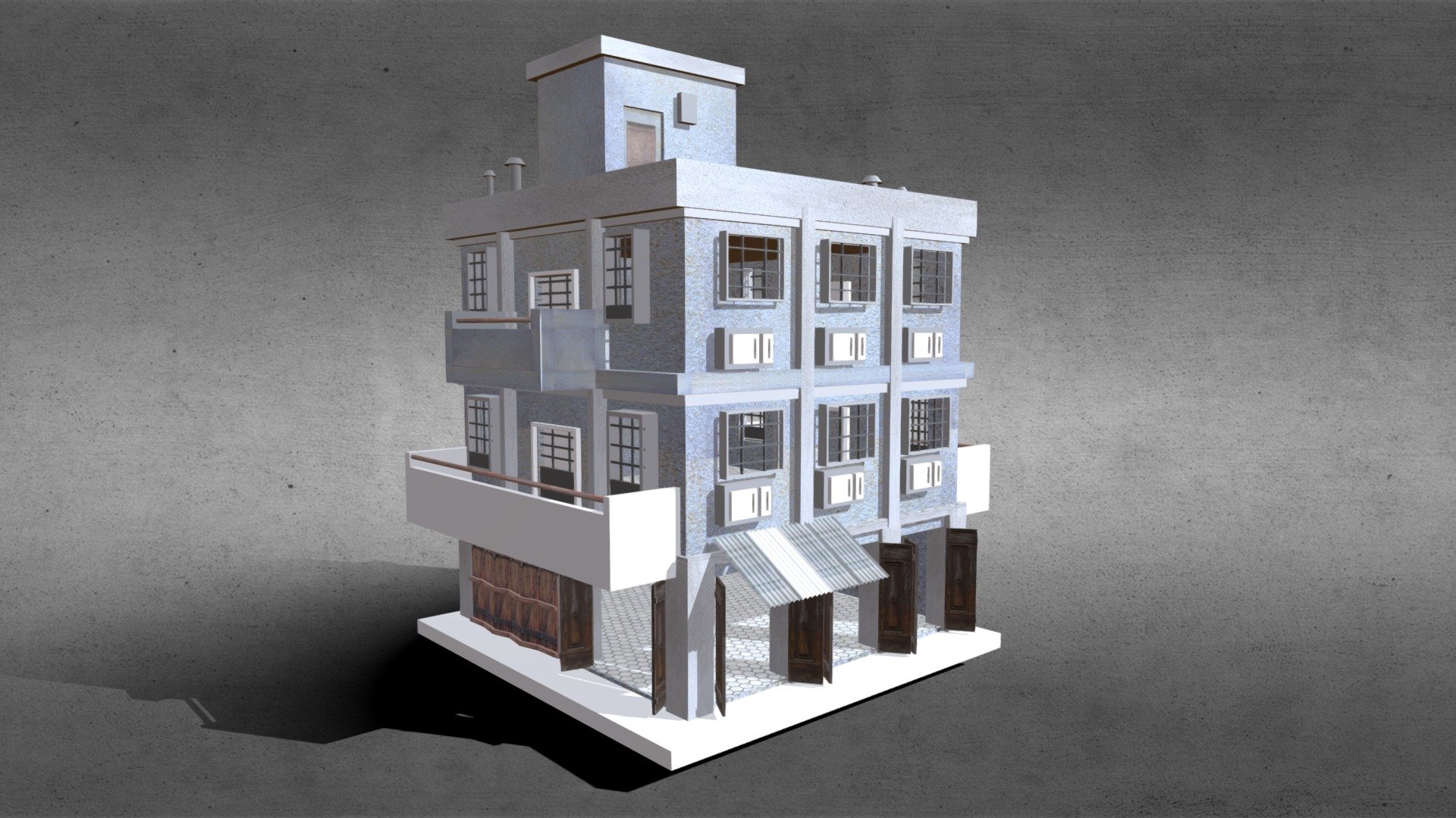 Low Poly Art-Building - 3D model by Pravin_9271 (@Pravin-9271) [7624742 ...