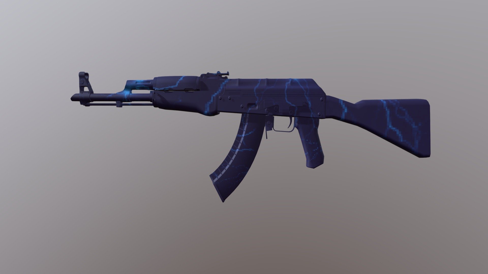 Ak47-lightning blue - 3D model by KERTENKERE (@yunusemregokdag ...