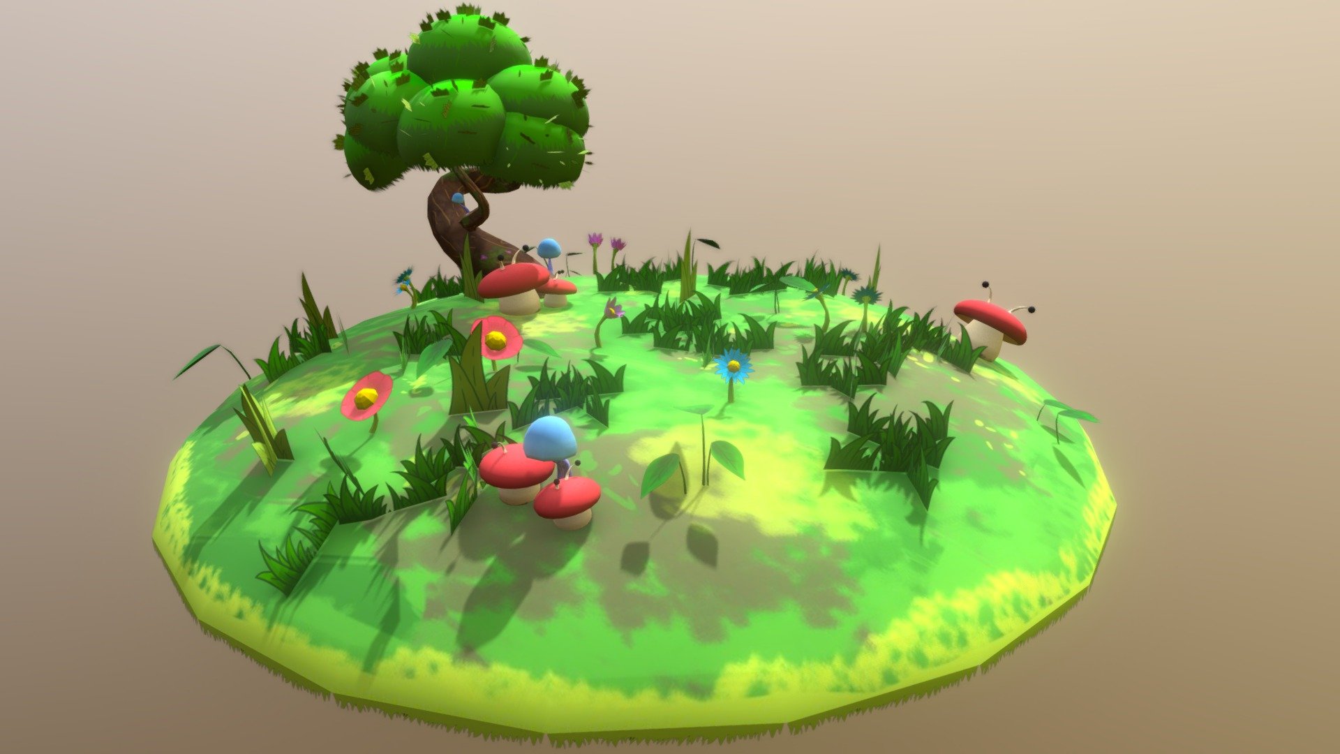 Nature Scene - 3D model by loreilly [76276e7] - Sketchfab