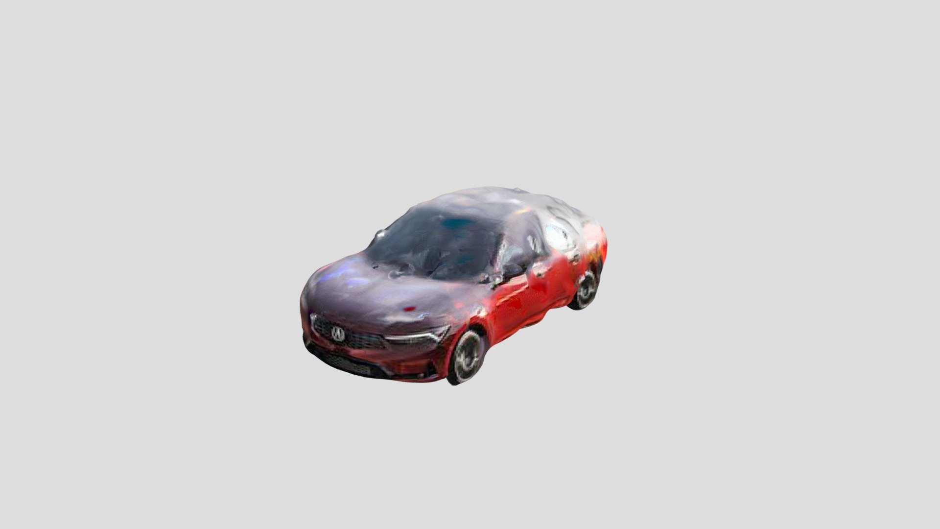 Red Car on Black Background A red car is park - Download Free 3D model ...
