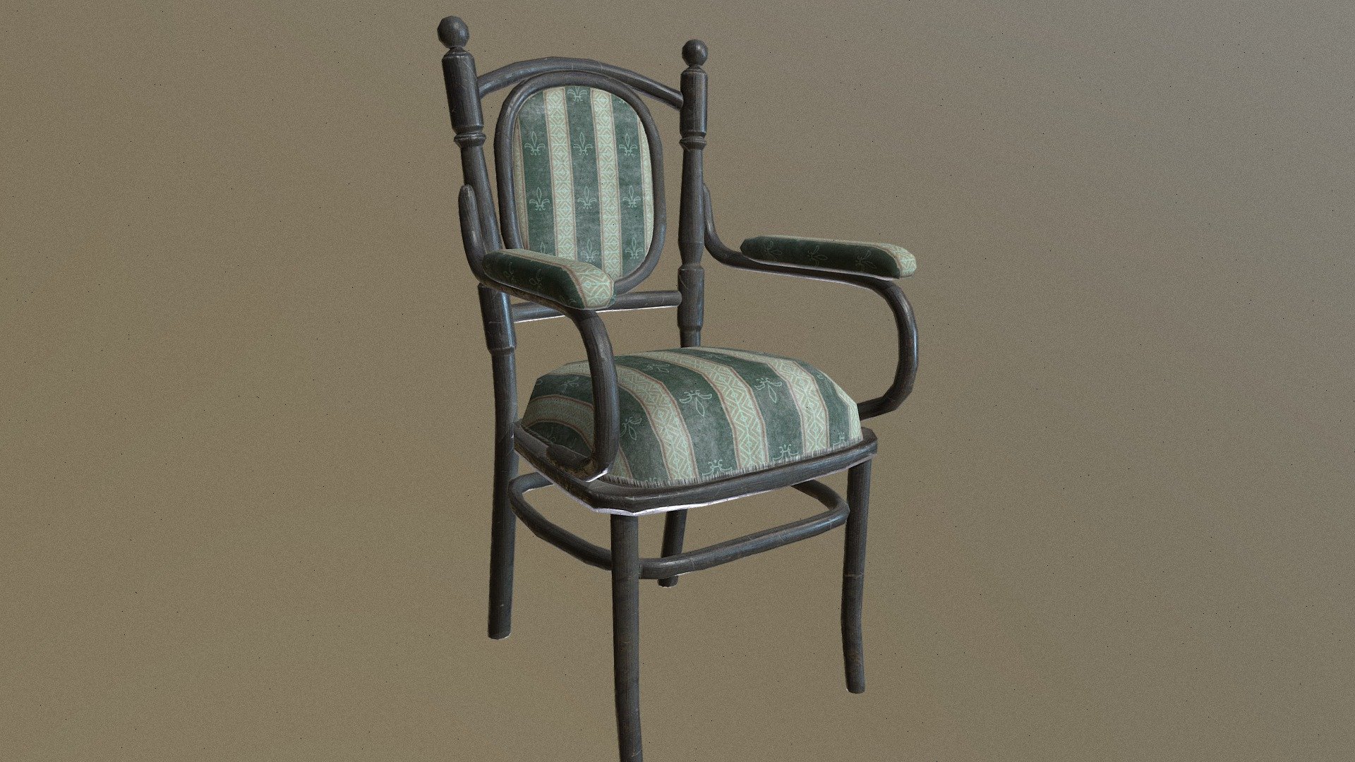Vintage wooden chair lowpoly - Download Free 3D model by diapant95 ...