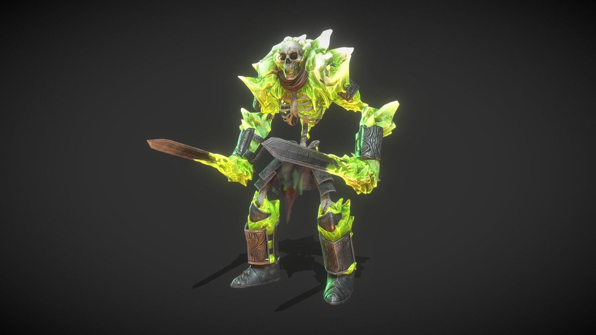 Poison Skeleton - 3D model by Mohammad Hamza Assets ...