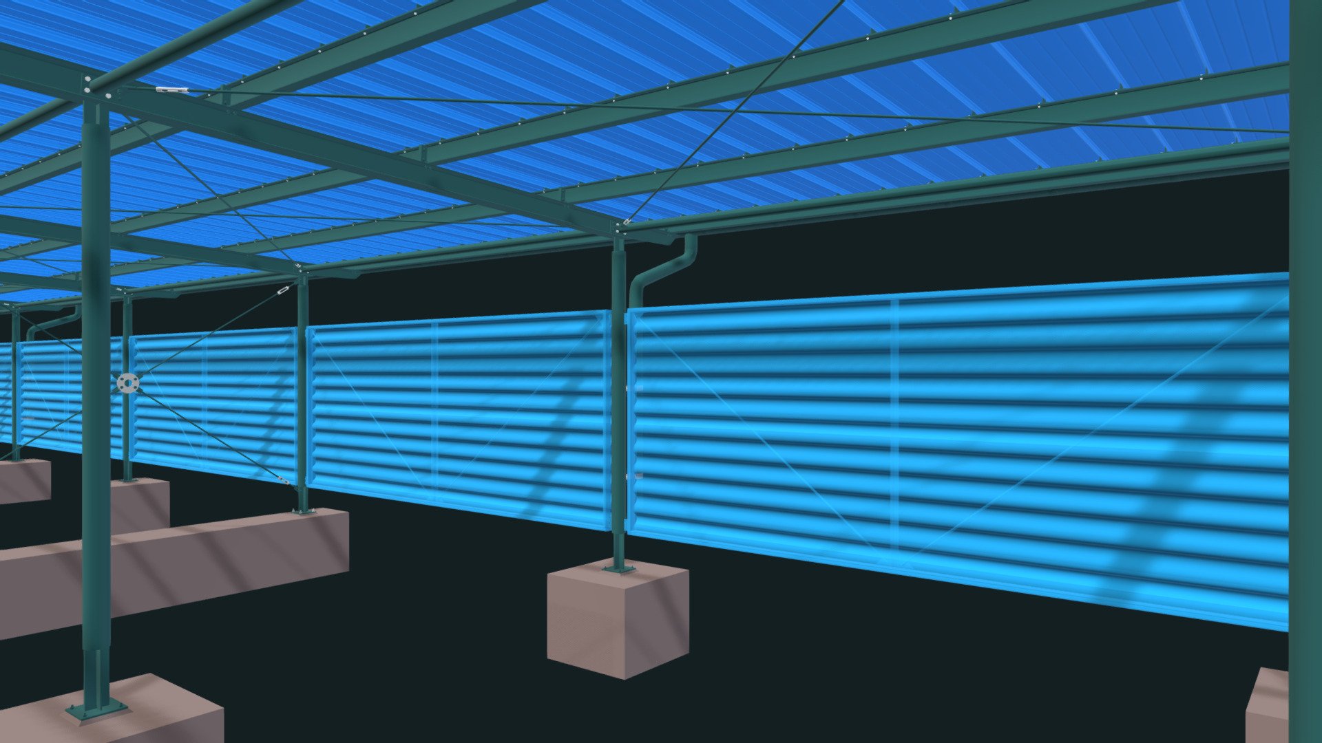 2014012 Stahlbau Carport v2 - 3D model by ANIC CAD STUDIO ...
