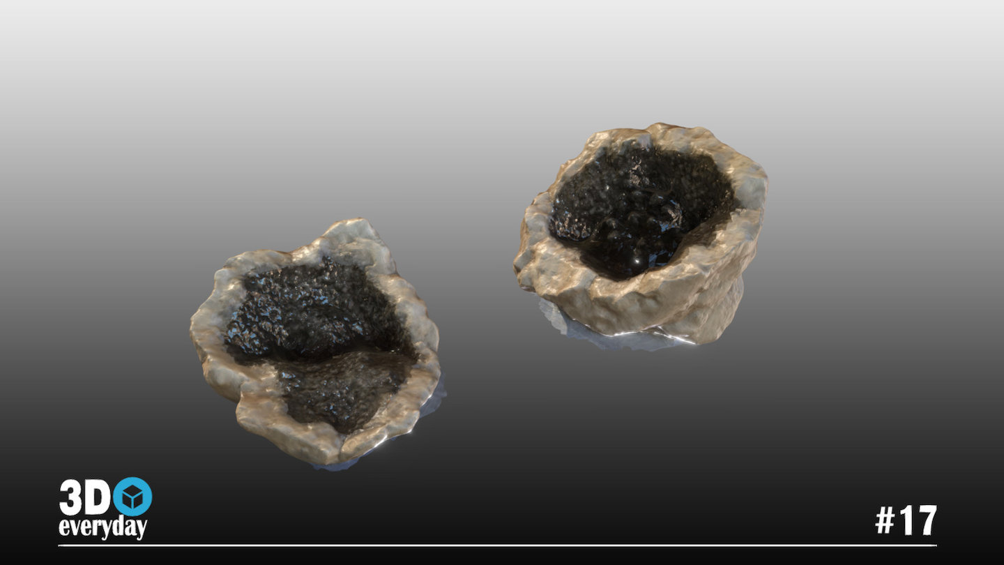 Day#17: Geode - Download Free 3D model by JuanG3D [762be55] - Sketchfab