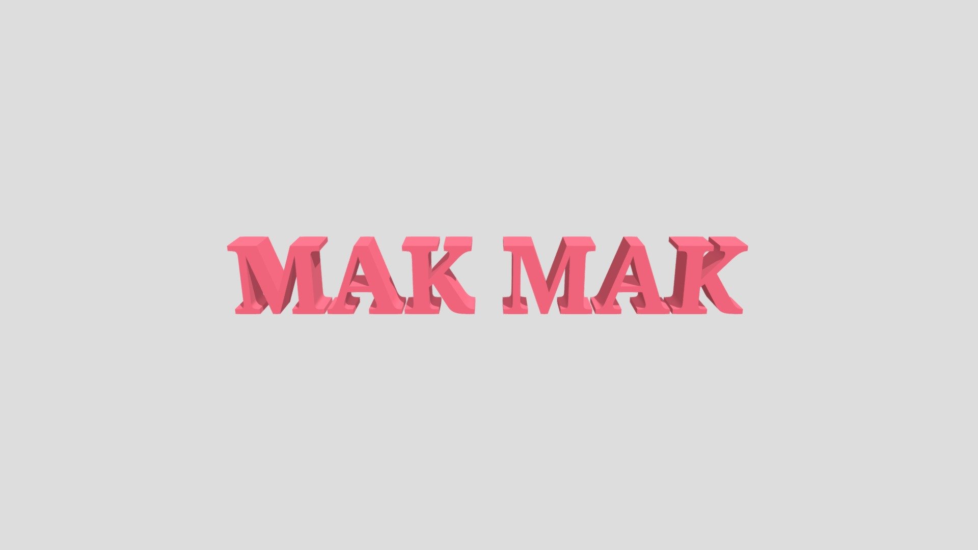 MAKMAK1 - 3D model by maktk [762d265] - Sketchfab