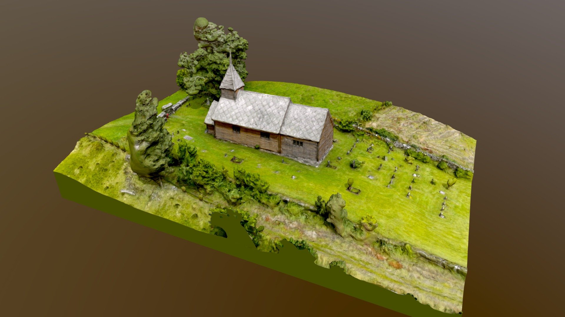 Holdhus Kyrkje - 3D model by vaakefjell [763069a] - Sketchfab