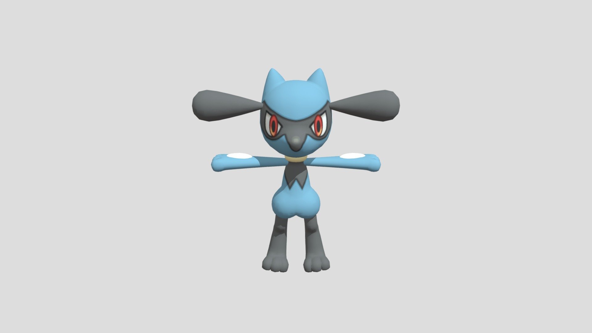 Riolu - Download Free 3D model by nguyenlouis32 [76312f1] - Sketchfab