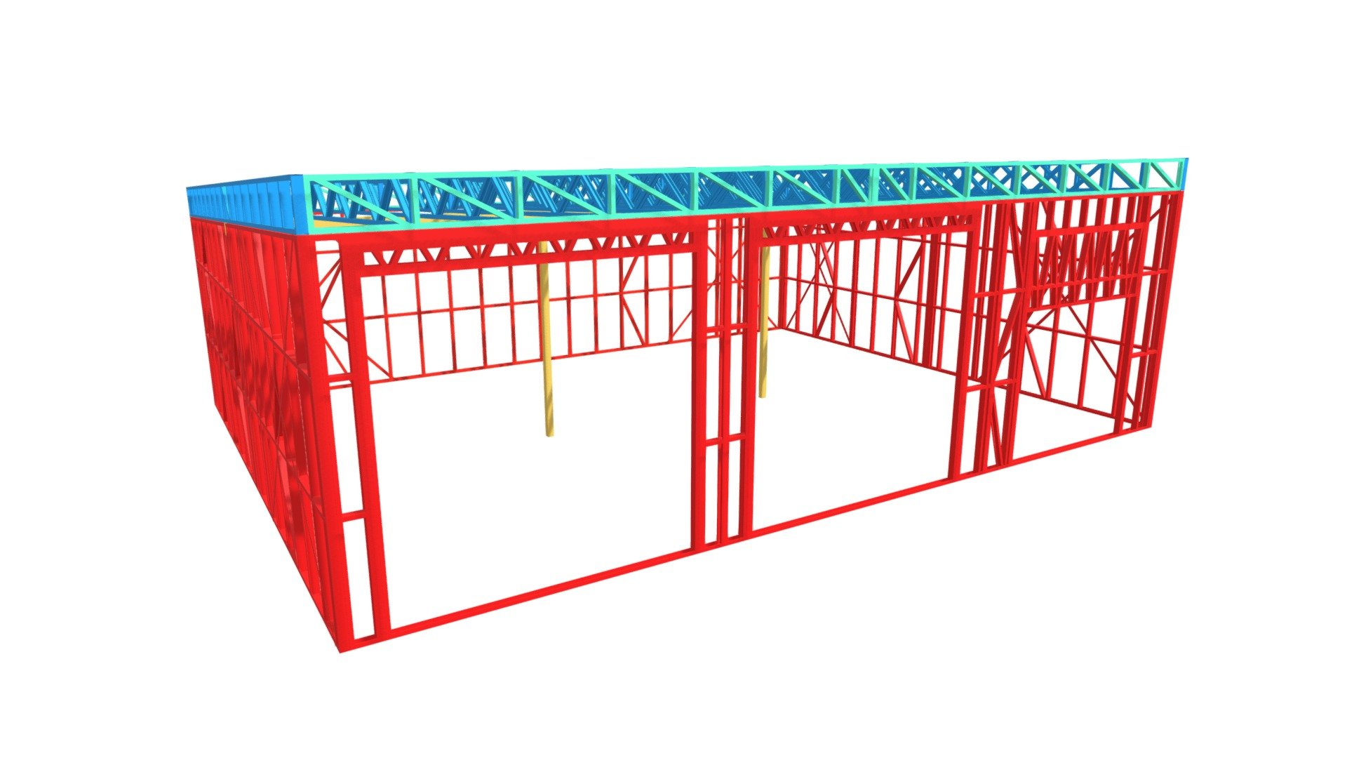SH108 - 12X9M Shed - Download Free 3D model by SmartFraming Ltd ...