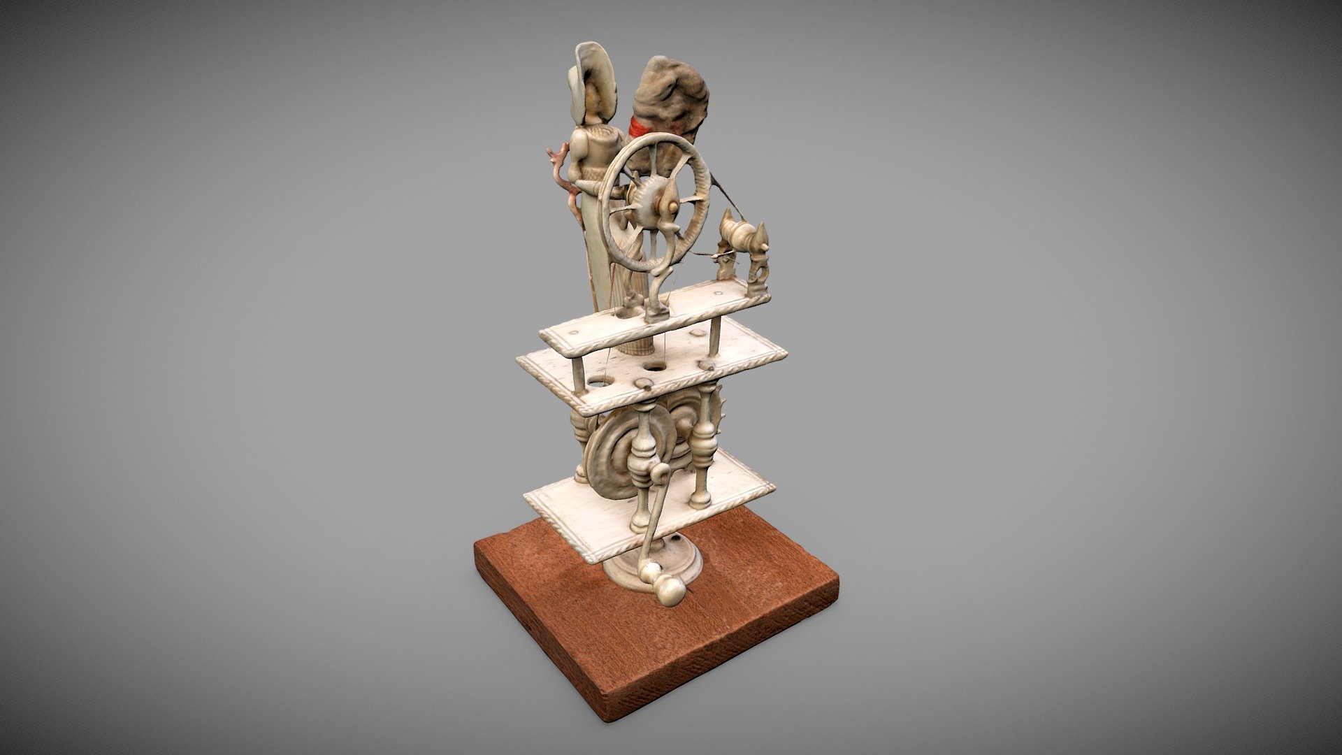 Model of woman spinning - 3D model by Culture Perth & Kinross ...
