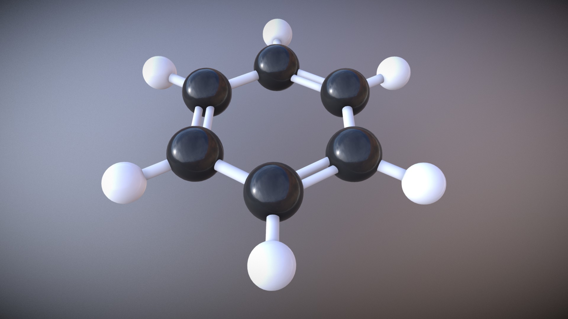 Benzene - 3D model by e-sfera (@skolskaknjiga) [76338b1] - Sketchfab