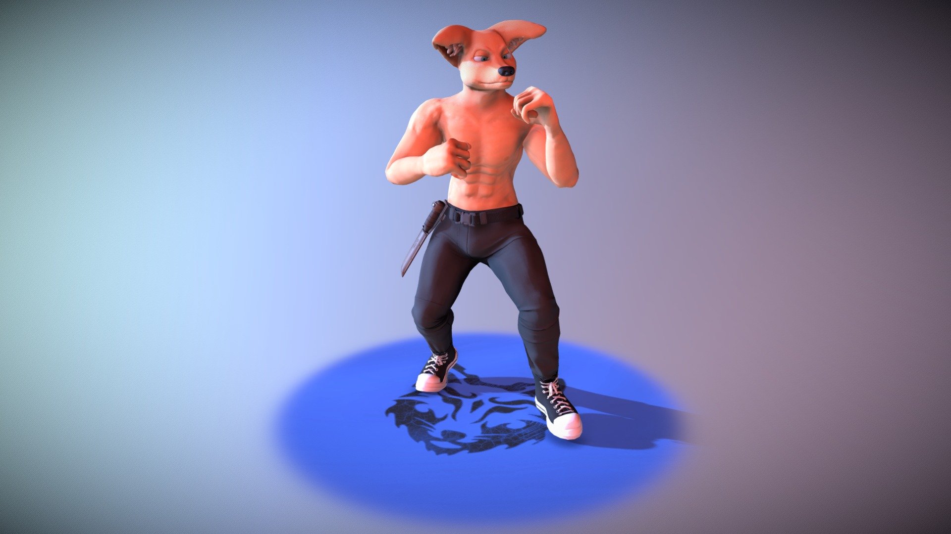 Fictional fighter character - Download Free 3D model by Groomba ...