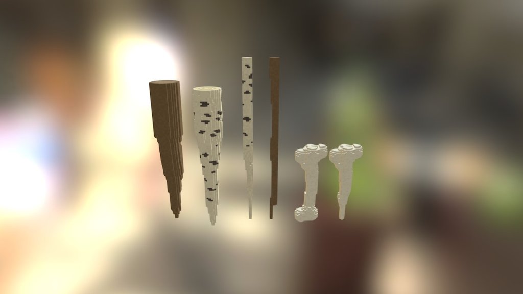 Branch, Stick, & Bone Weapons - 3D model by ar7ific1al [7638905 ...