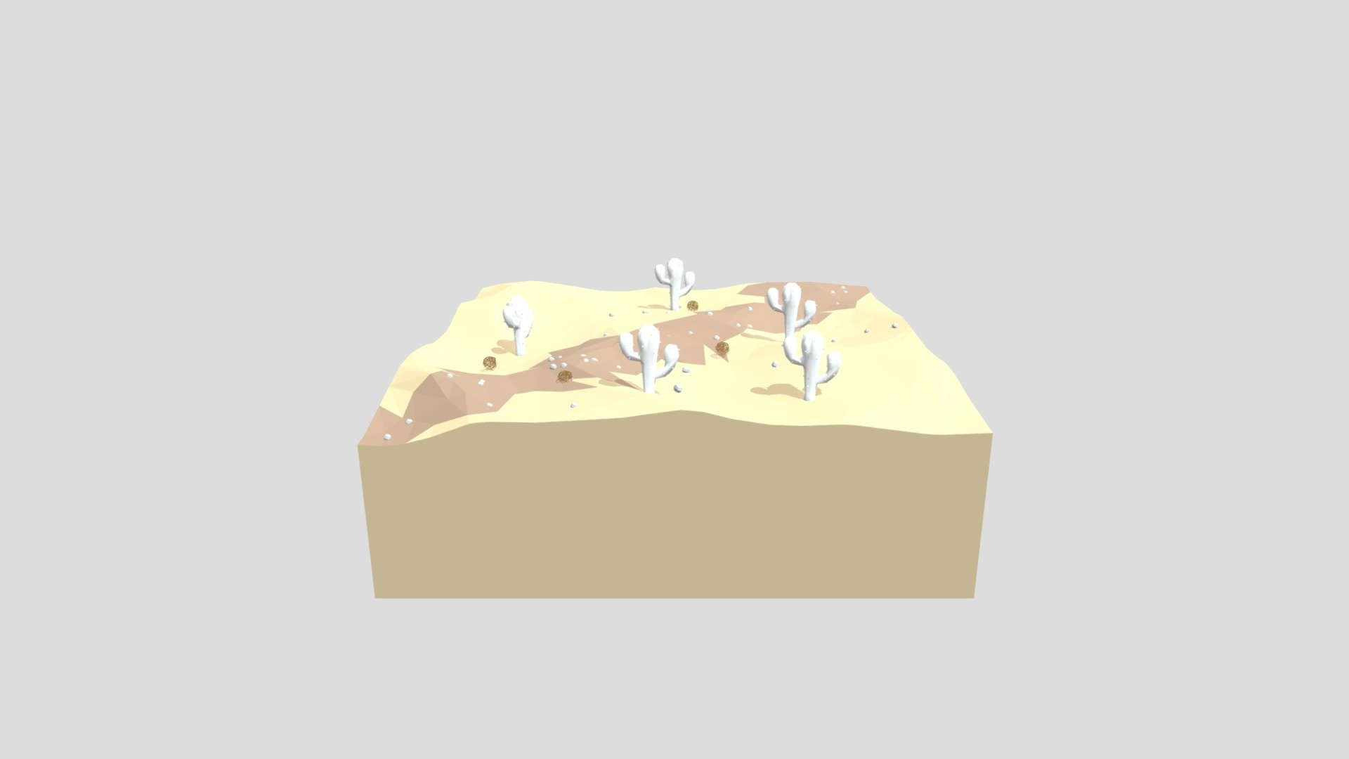 Low Poly Desert - 3D model by evanball [763a673] - Sketchfab