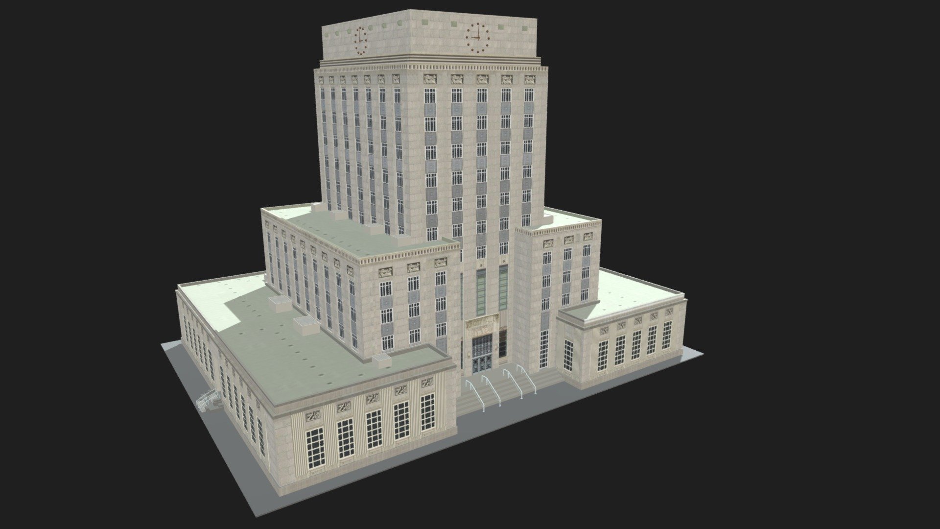 Houston City Hall Texas - 3D model by nuralam018 [763c678] - Sketchfab