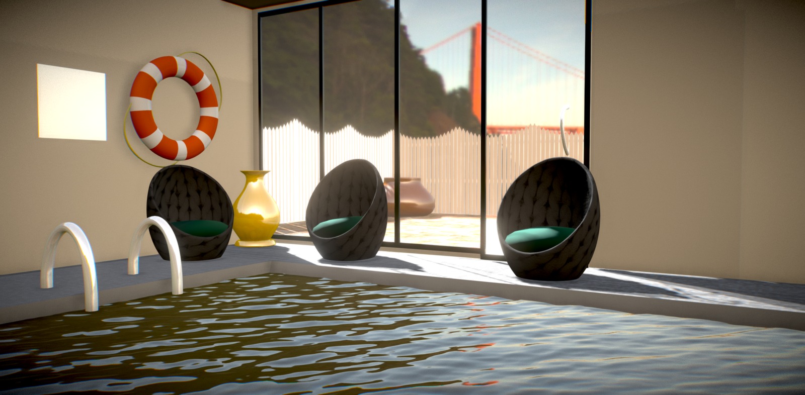 Pool Room Furniture Scene - For Client - Download Free 3D model by ...