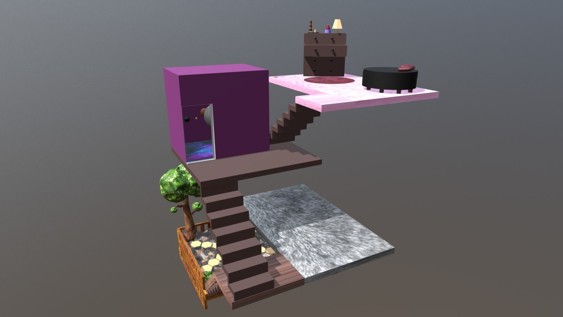 inverted room - 3D model by Tiana Morgan (@tiana3scap1st) [76427f1 ...