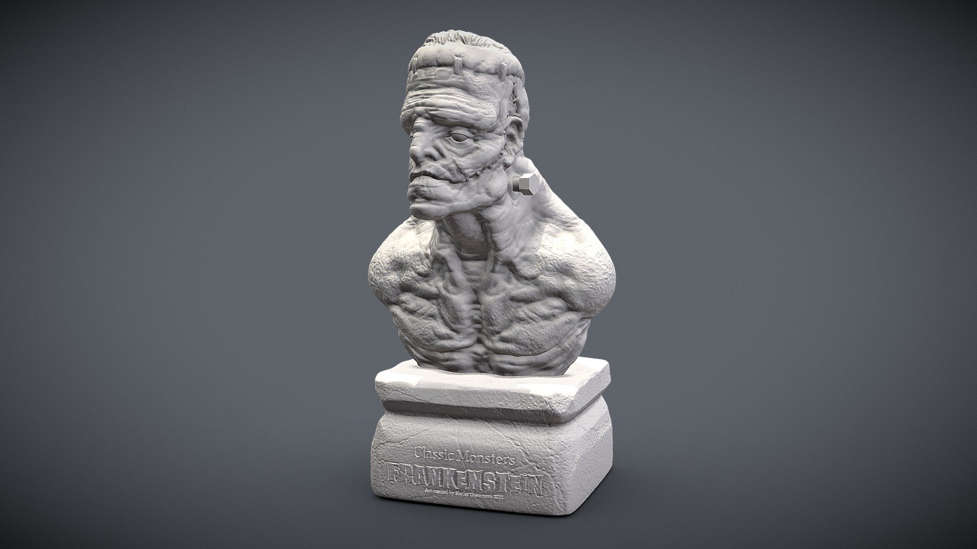 Frankenstein (Classic Monsters) - 3D Print - Buy Royalty Free 3D model ...