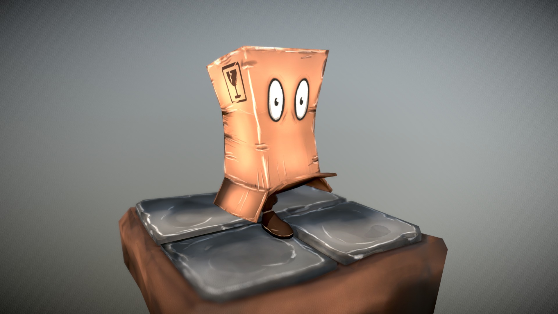 Paperbox Guy - Free 3D Character Model (Game) - Download Free 3D model ...