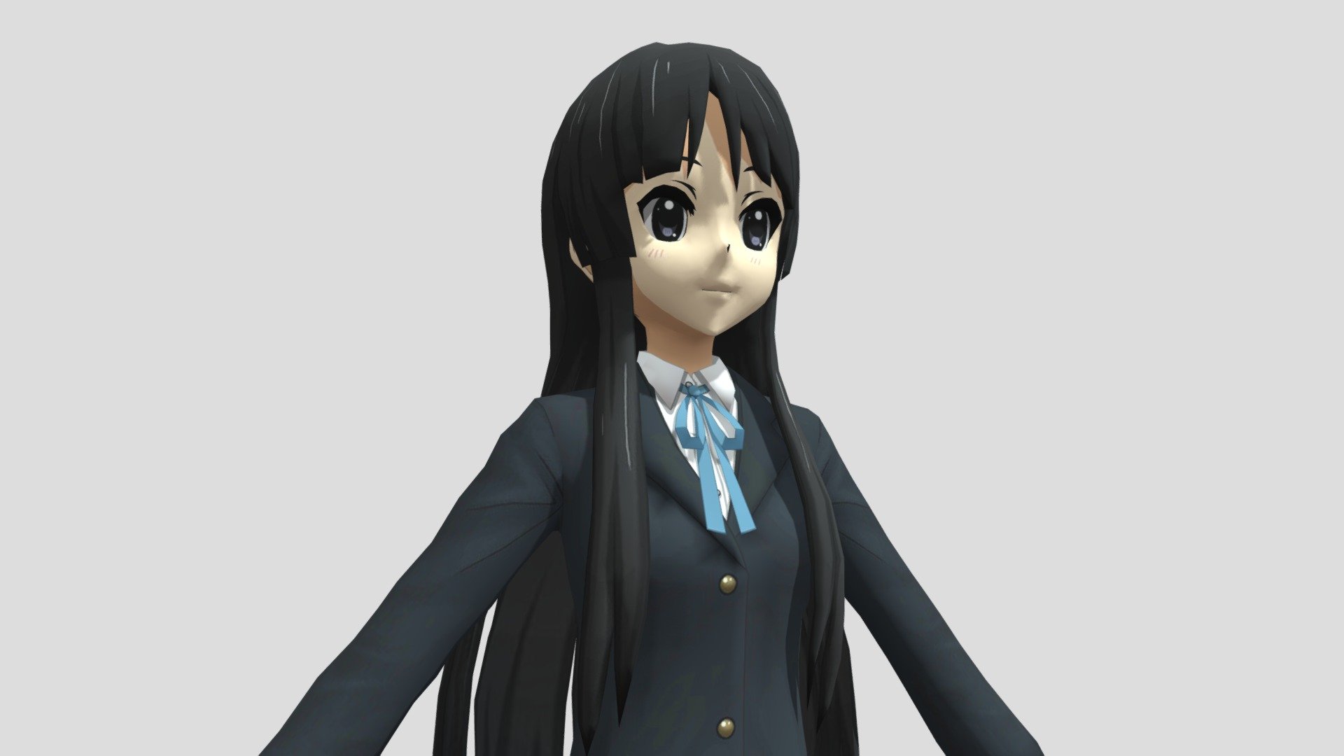 Akiyama_mio___fbx - Download Free 3D model by Superfamicom ...