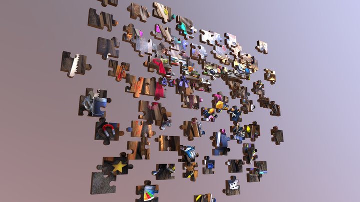 Puzzle-block 3D models - Sketchfab