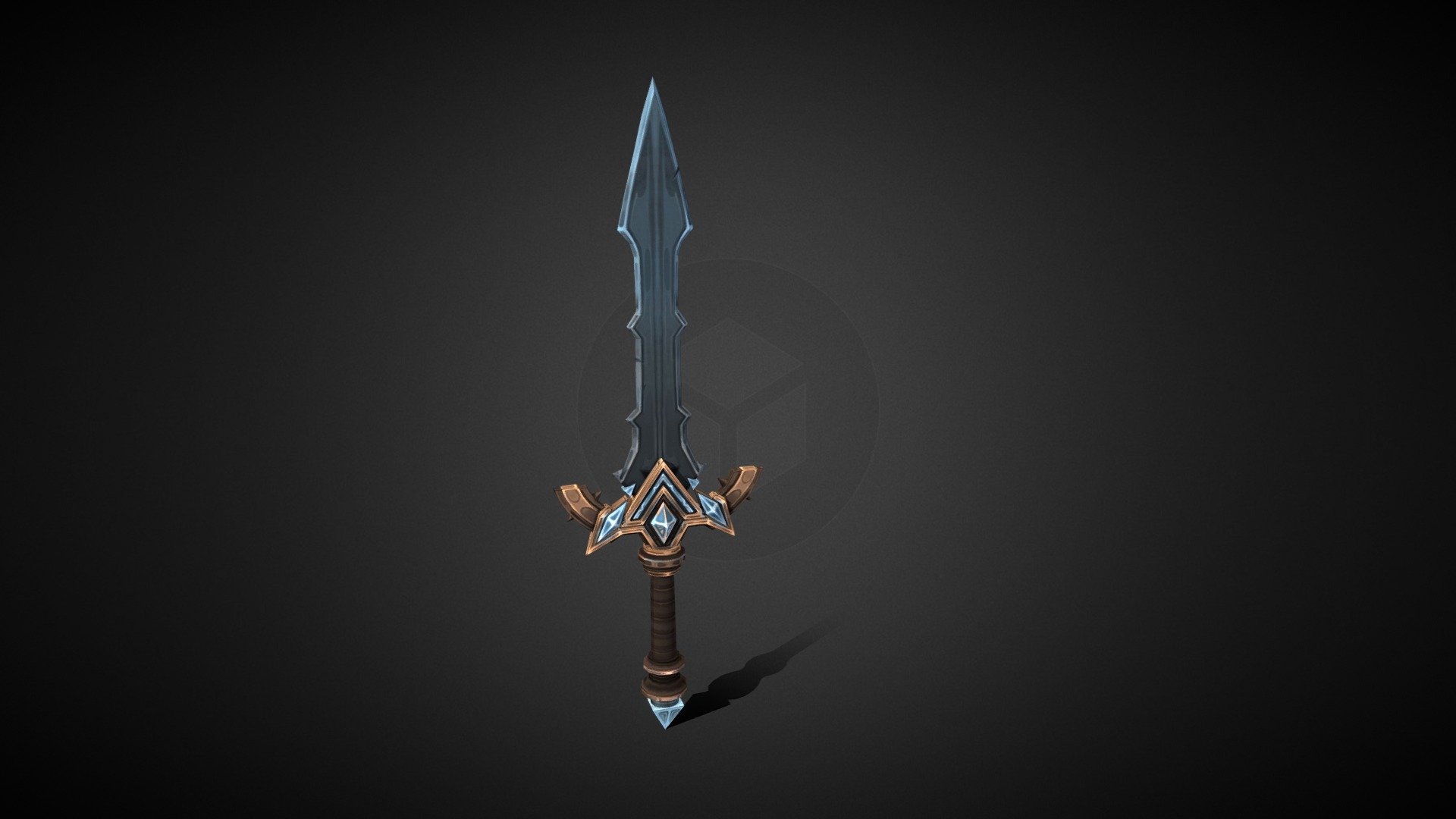 Fantasy Dagger - Handpainted - Download Free 3D model by odeyusseus ...
