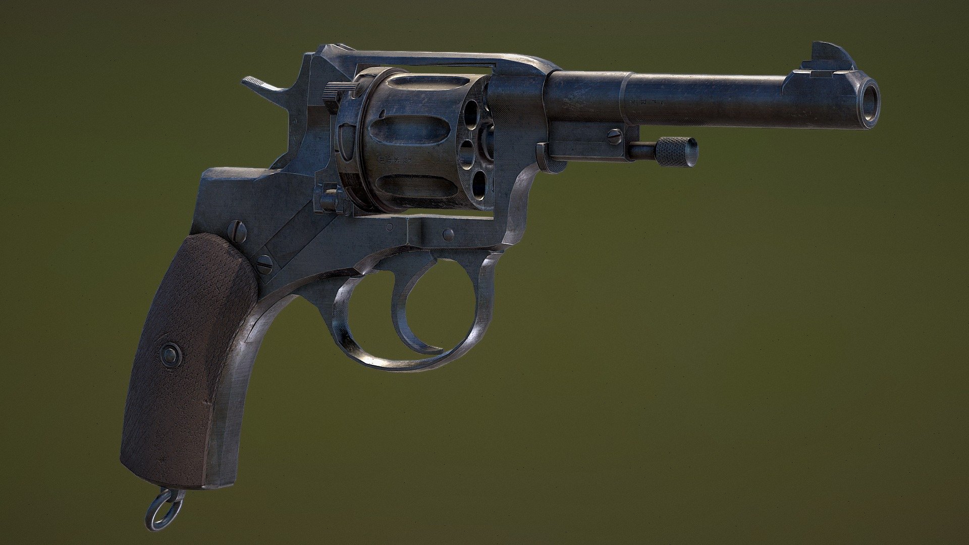 Nagant M1895 Revolver - 3D model by Michael Neocleous (@mikegneo ...