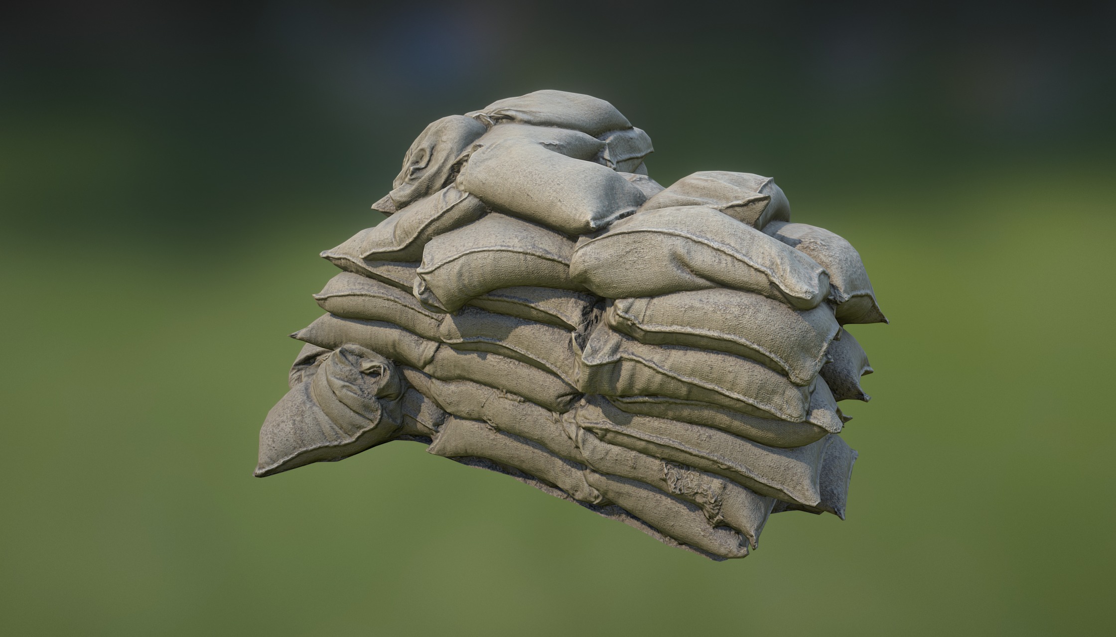 Sandbag Wall Corner90 02 - 3D model by Karamai [764d6ac] - Sketchfab
