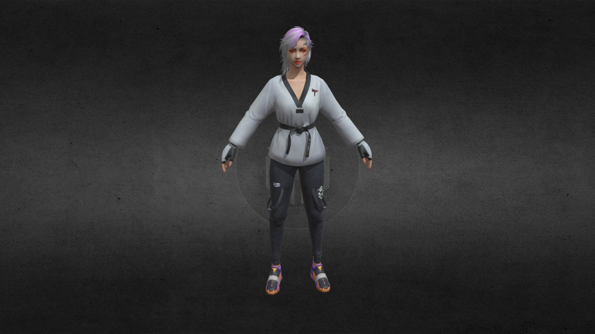 freefire new female 3d model by pace gaming - Download Free 3D model by ...
