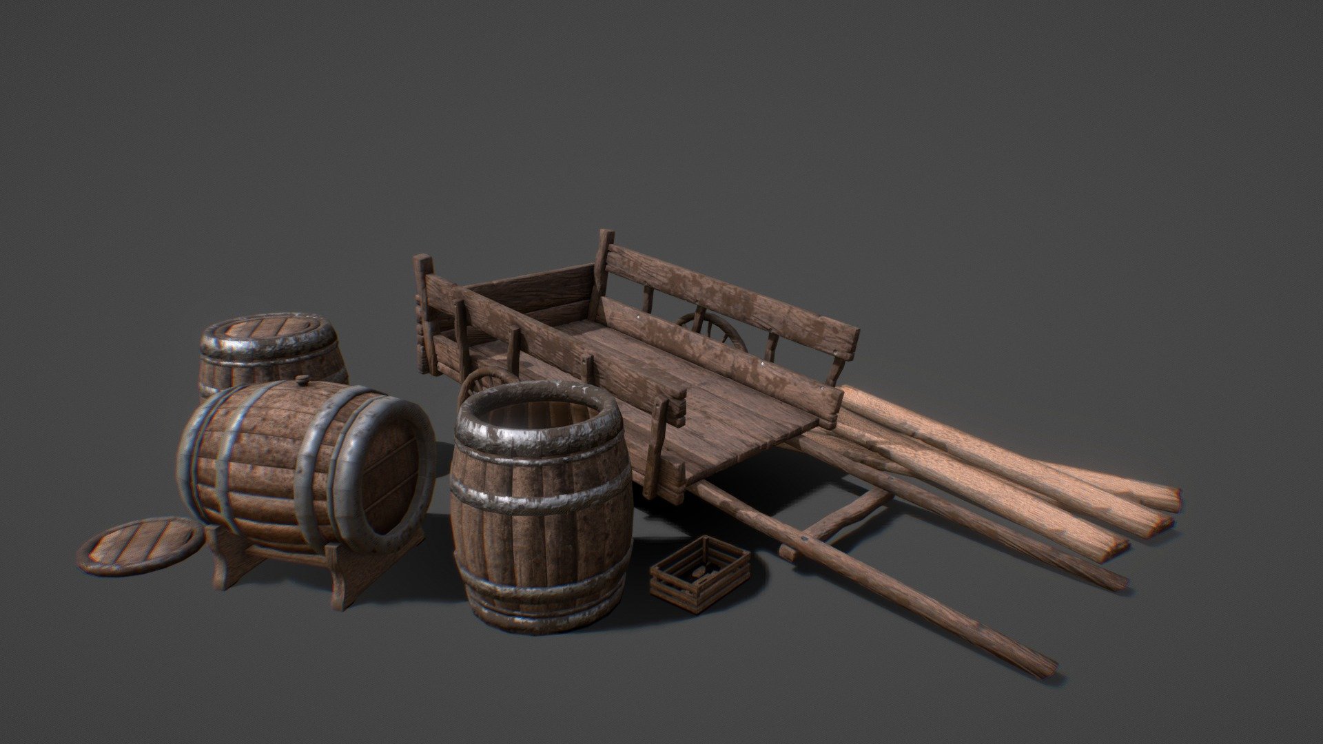 Fantasy RPG Style Wood Environment Assets - Buy Royalty Free 3D model ...