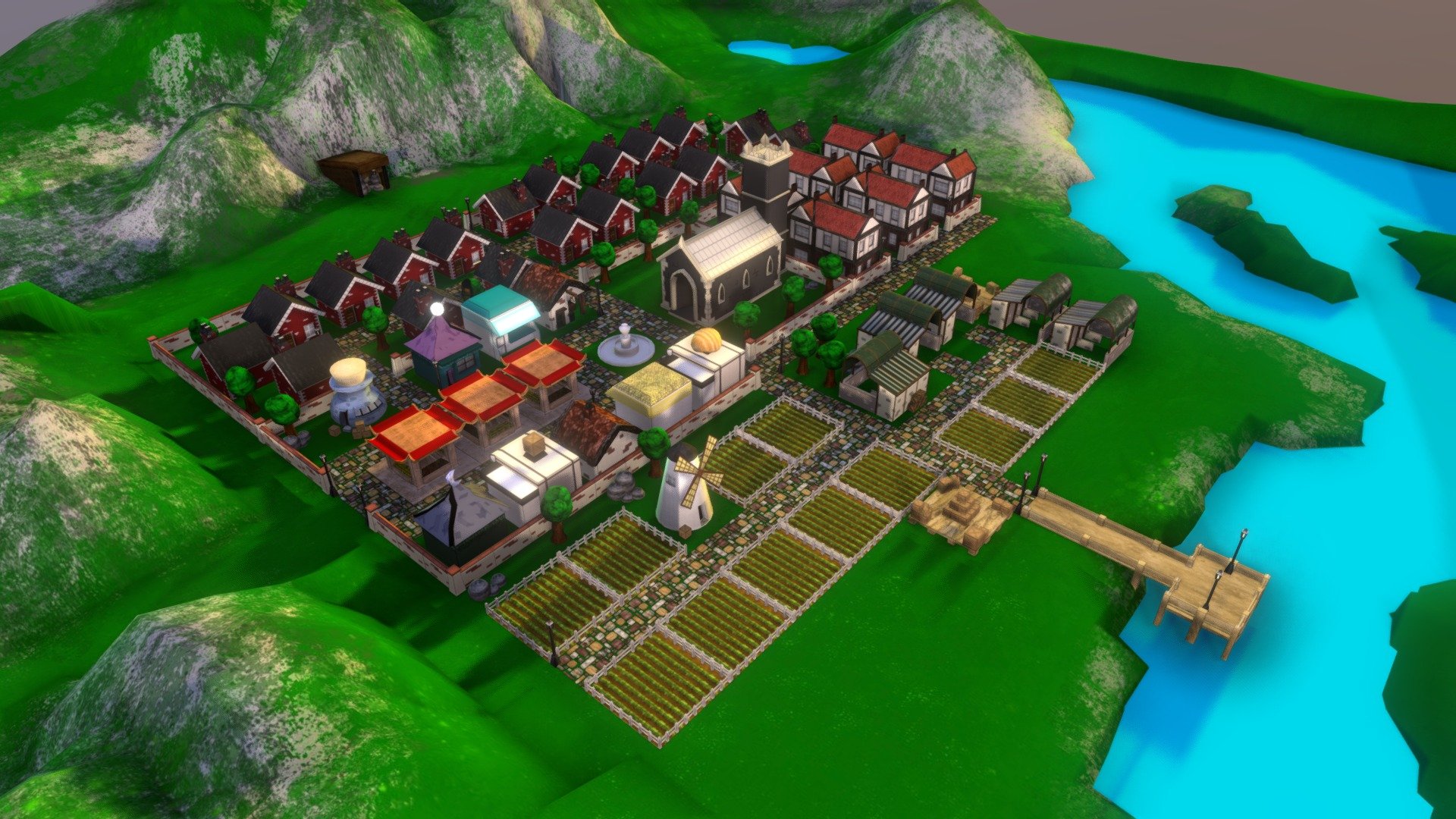 Maya First Town - 3D model by Chris Sayers (@notsolittlec) [7652e77 ...