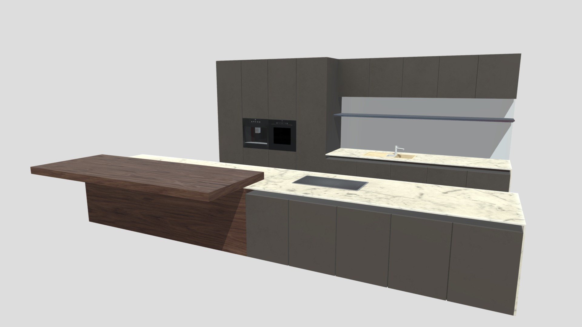 Kitchen Modern Set 3D model - Download Free 3D model by OscarLomas3D ...