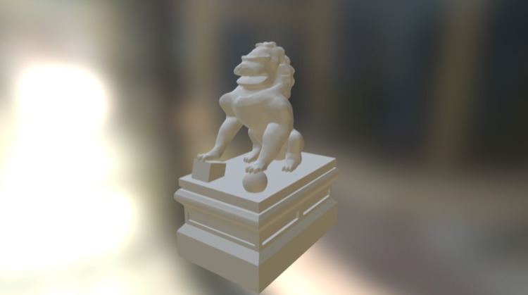 Lionstatue - 3D model by yugo0364 [7656cd6] - Sketchfab
