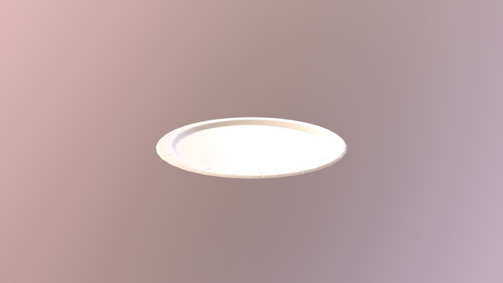 Paper Plate 3ds - 3D model by scottkrieger [7657baa] - Sketchfab