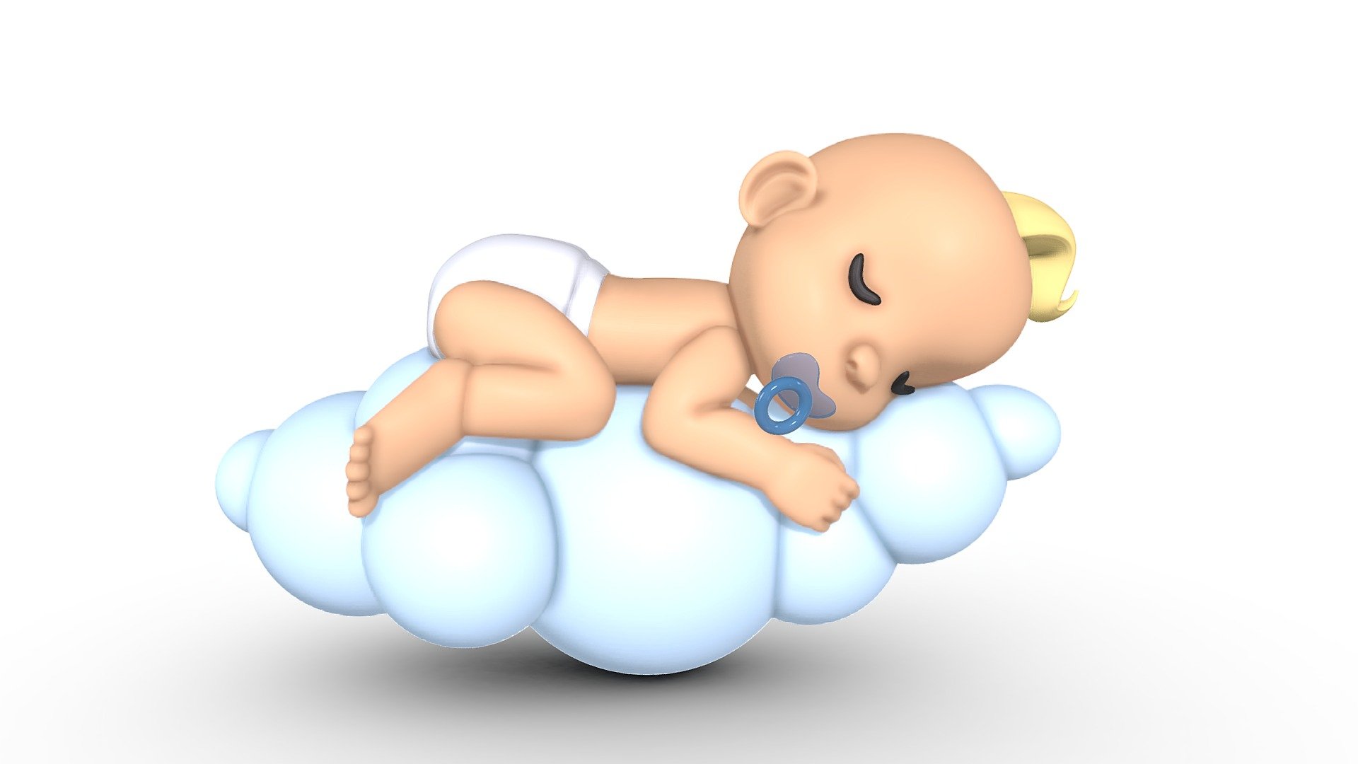 Baby cartoon - 3D model by Nestor3D (@anficyon) [7659750] - Sketchfab
