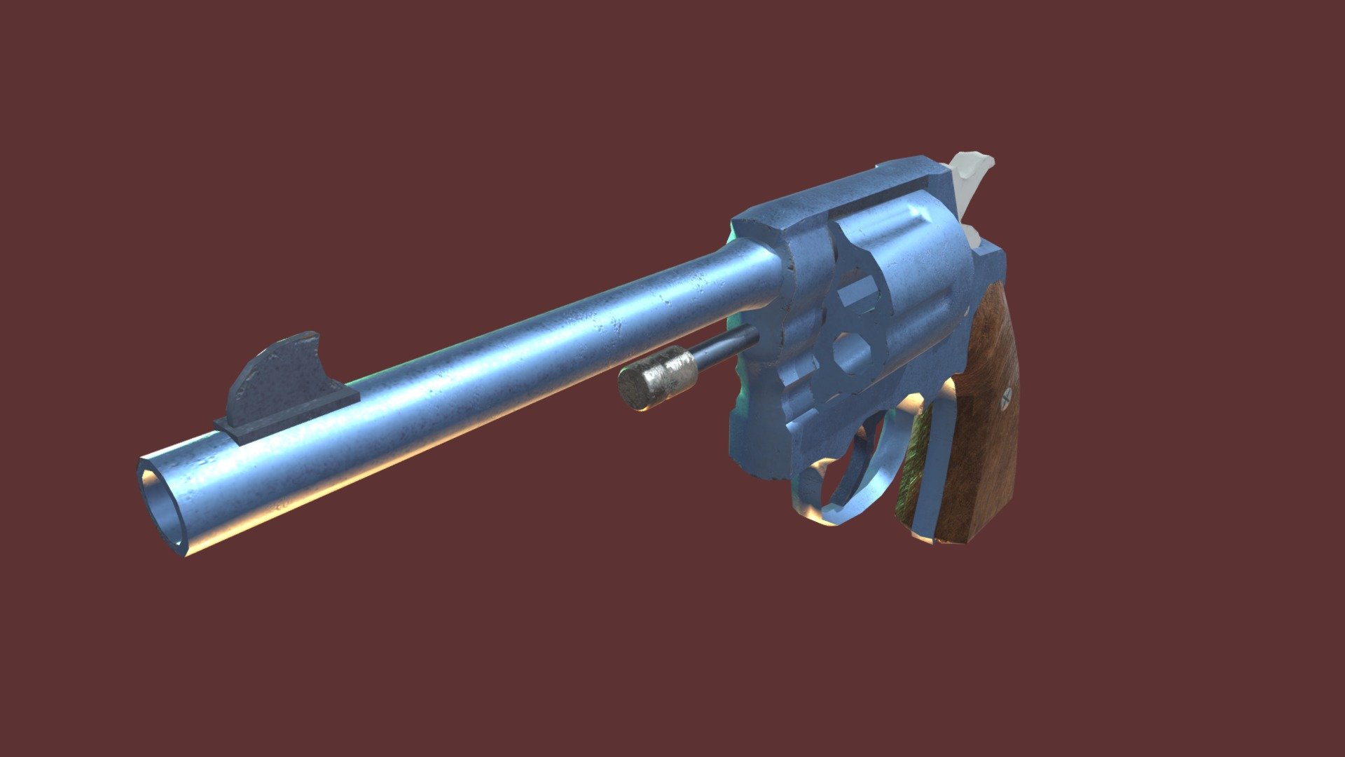 Colt New Service Revolver - 3D model by ShawnMiranda [765ada0] - Sketchfab