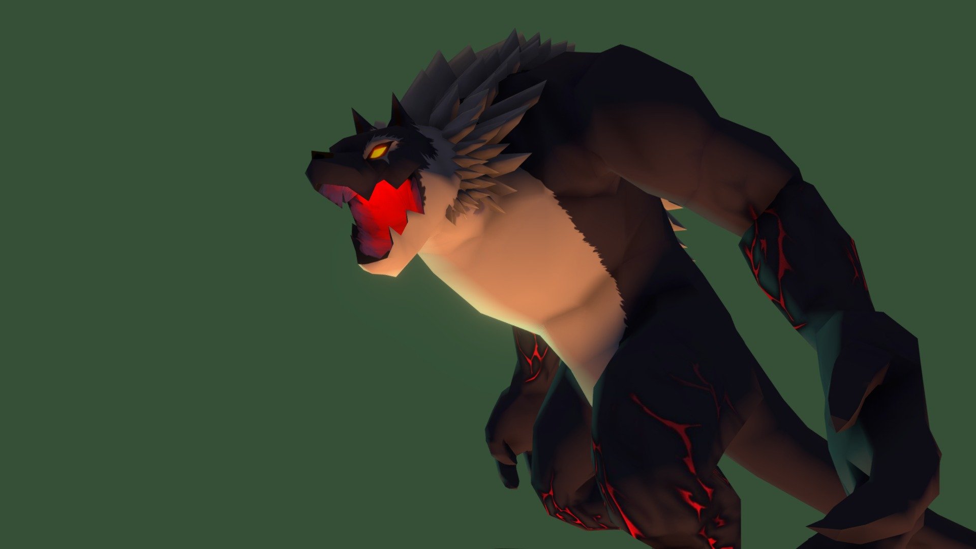Feral Wolf - 3D model by zenkuri [765b085] - Sketchfab