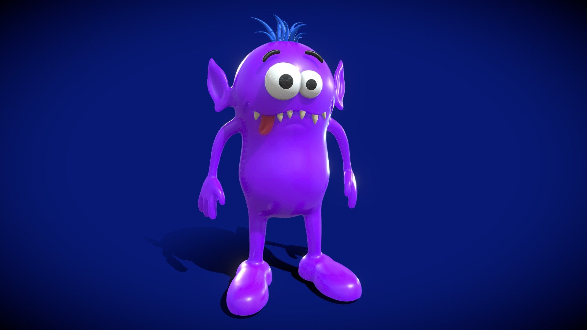 Cute Monster Character - Buy Royalty Free 3D model by Ryan King Art ...